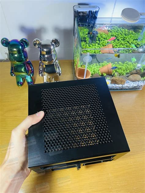 Vỏ case máy tính mini ITX Zs A4DC nhỏ gọn Đen Cửa hàng máy tính nhỏ gọn