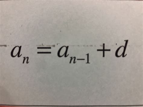 Sequence Series Equations Flashcards