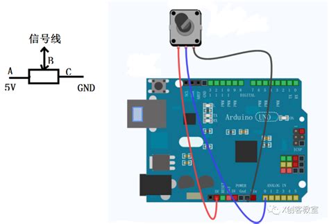 Arduino篇电位器的使用 电子发烧友网