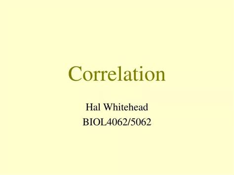 PPT Correlation PowerPoint Presentation Free Download ID