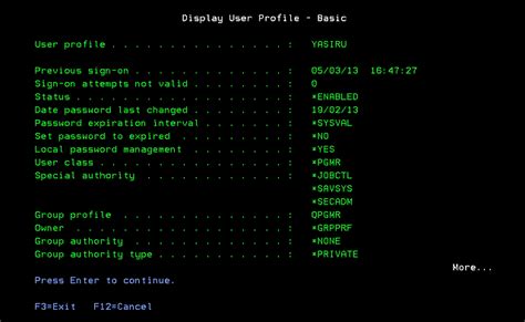 User Profiles And User Specific Objects As400 Iseries Ibm