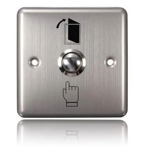 Stainless Steel Switch Panel Door Exit Push Button For Industrial At