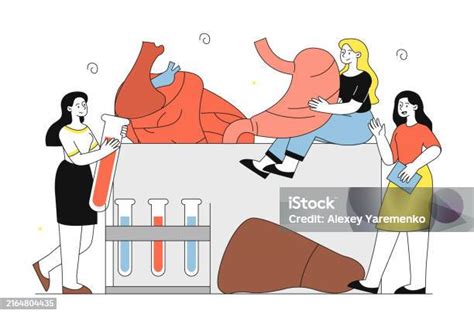 장기 기증 개념 여성은 대장 심장 및 간 근처에 있습니다 의학 및 건강 관리 친절과 관대함 자원 봉사 선형 벡터 그림 간 내부 기관에 대한 스톡 벡터 아트 및 기타 이미지