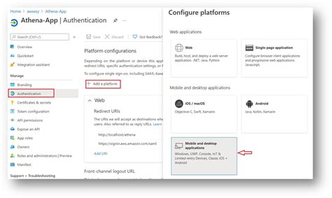 Configure Single Sign On Authentication For Amazon Athena With Azure Ad