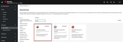 Using Group Sync Operator With Okta And Rosaosd Red Hat Cloud
