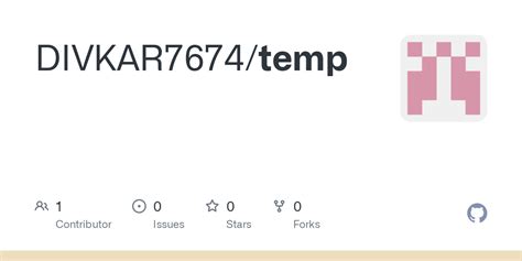 GitHub DIVKAR Temp