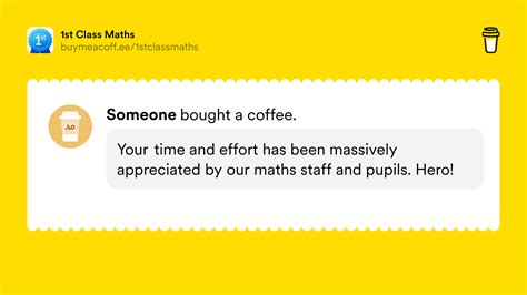 1st Class Maths Buymeacoffee