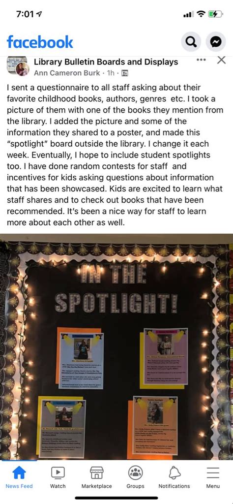 Spotlight Staff Bulletin Board Elementary School Bulletin Boards