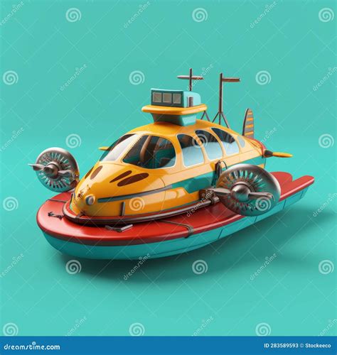 Futuristic Victorian Hovercraft Playful Character Design In Zbrush