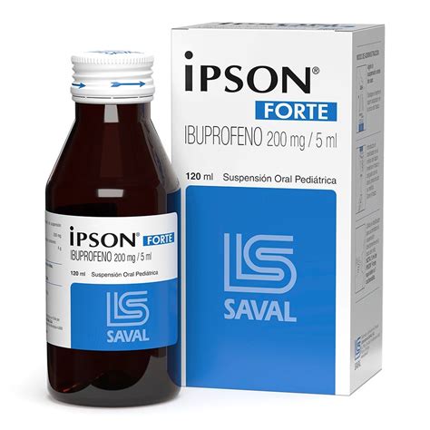 Ipson Forte Ibuprofeno 200 Mg5ml Suspensión 120 Ml Farmacompara