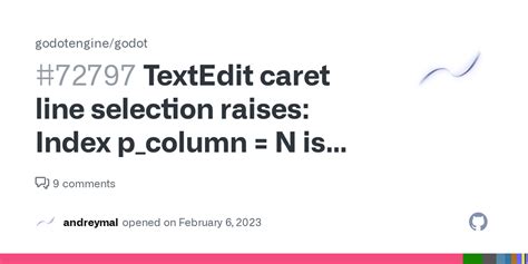 Textedit Caret Line Selection Raises Index Pcolumn N Is Out Of