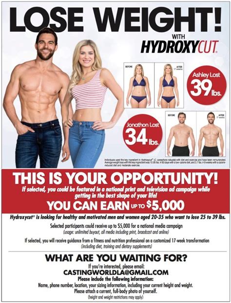 Hydroxycut Lose Weight Weight Loss Direct Mail Ad Campaign Lbs