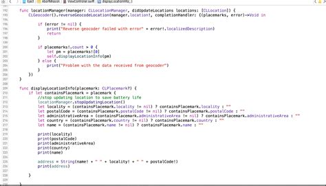 Swift Retrieve Users Address Using Core Location Stack Overflow