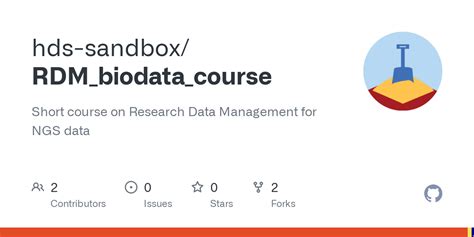 GitHub Hds Sandbox RDM NGS Course Short Course On Research Data Management For NGS Data
