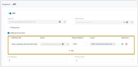 Monitor Events Via Webhook