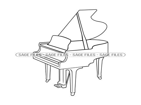 Grand Piano Outline