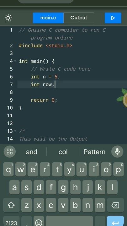 Pattern No 30 C Language Programming Cpattern Clanguage Pattern