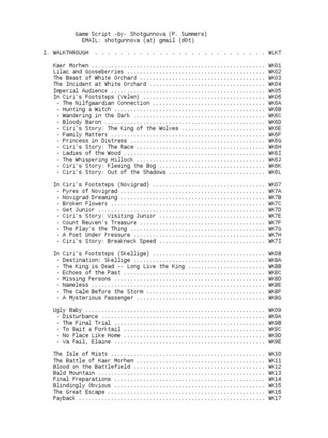 Witcher Script Pdf