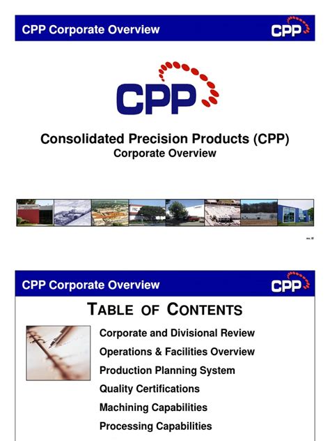 Cpp Overview Pdf Casting Metalworking Industries