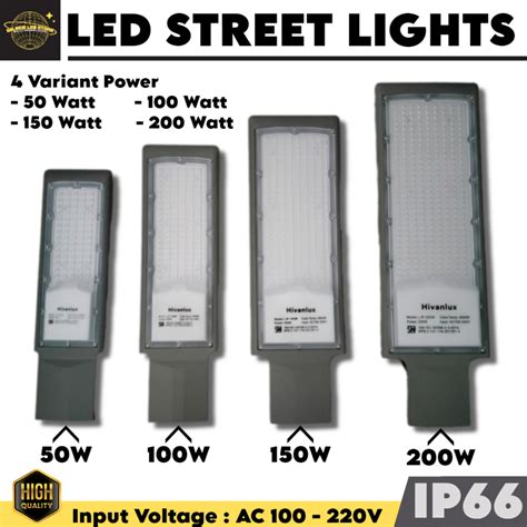 Jual Lampu Penerangan Jalan Umum W W W W Led Street Light V Shopee Indonesia