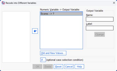 Recoding Variables In Spss Statistics Recoding A Given Range Laerd