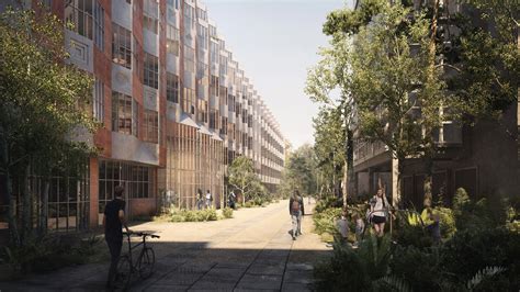 berlin housing scheme designed with zigzag facade