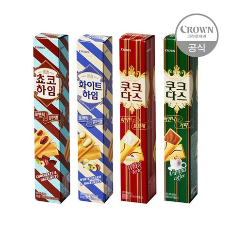 크라운 롱 초코하임 화이트하임 쿠크다스 47g X 20팩 외 티몬