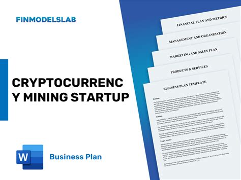 Cryptocurrency Mining Startup Business Plan Template And Example [updated 2025]