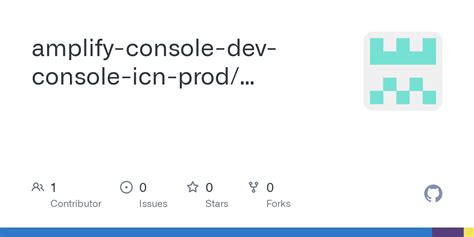 Github Amplify Console Dev Console Icn Prodamplify Gen2