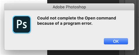 Photoshop 2020 Cannot Open Files Using Open Comman Adobe Support