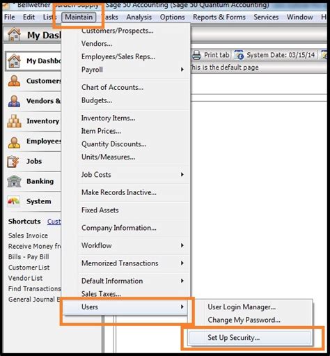 Configure Sage 50 Us User To Access Data Outside The Application Sage Crm Tips Tricks And