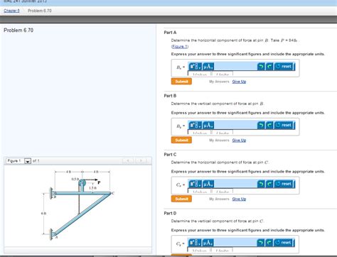 Solved Determine The Horizontal Component Of Force At Pin B Chegg