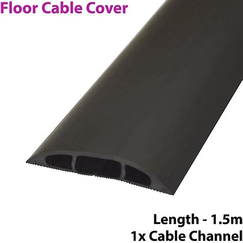 15m X 60mm Low Profile Rubber Floor Cable Cover Protector Conduit