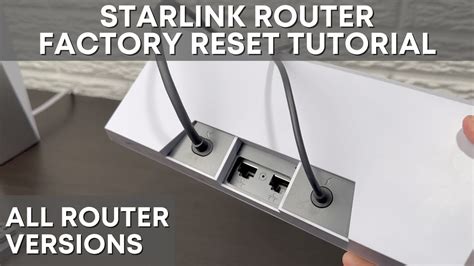 Tutorial How To Factory Reset A Starlink Router All Versions YouTube