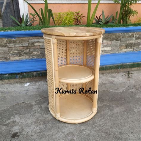 Jual Meja Rotan Side Table Meja Webing Shopee Indonesia