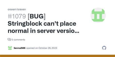 Bug Stringblock Cant Place Normal In Server Version 1202 · Issue