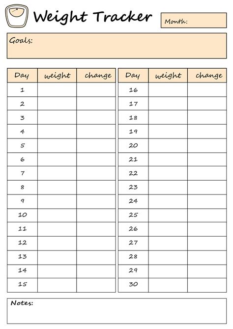 La Weight Loss Journal Printable At Lea Blackburn Blog