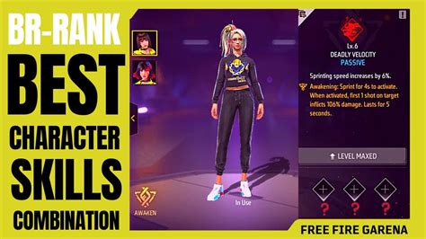 BEST CHARACTER COMBINATION FOR RANK PUSH | BR RANK BEST SKILL ...