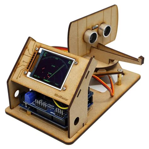 3d Printing Mini Radar Detection Robot With 18 Tft Screen To