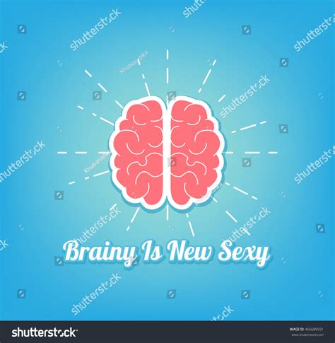 Brainy New Sexy Human Brain Stock Vector Royalty Free Shutterstock