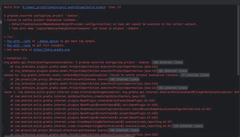 Nfigureeach Error Agp 82 Helpdiscuss Gradle Forums