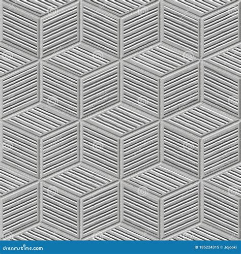 Carving Cube Pattern On Plaster Background Seamless Texture Patchwork