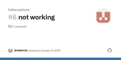Not Working Issue 6 0x0be Yesitsme GitHub