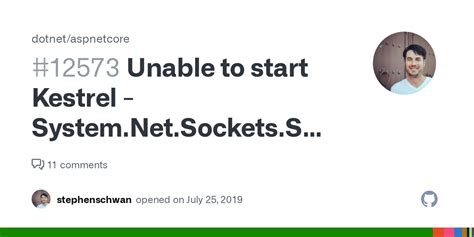 Unable To Start Kestrel Systemnetsocketssocketexception 10013 An Attempt Was Made To