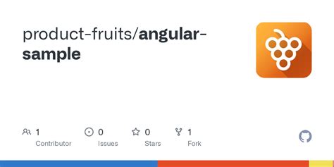 Github Product Fruitsangular Sample