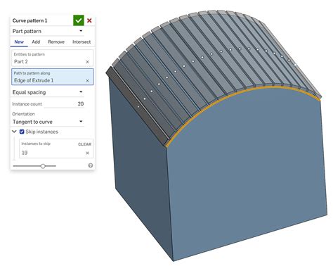 How Do I Make The Pattern Go Along The Curve Of The Cap — Onshape