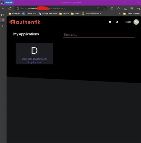Authentik Forward Auth Redirecting To Authentik User Dasboard Instead