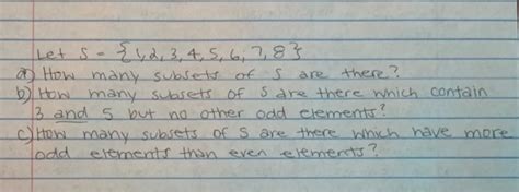 solved let so {1 2 3 4 5 6 7 83 how many subsets of s