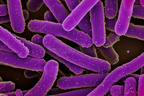 Illustrations Of Bacteria Under The Microscope Stock Illustration