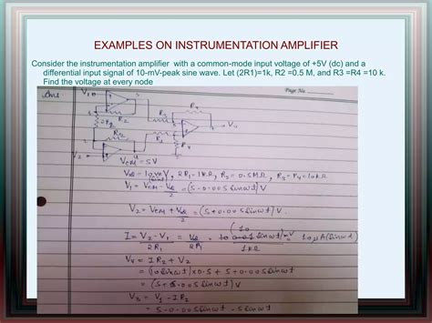 operational amplifiers differential non inverting and instrumentational amplifiers with theory